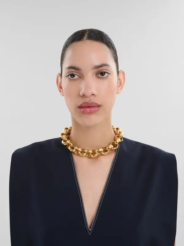 Marni Embellished Chain Wraparound Necklace