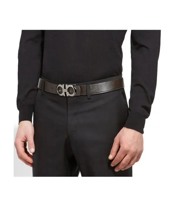 FERRAGAMO Gancini Logo Buckle Belt