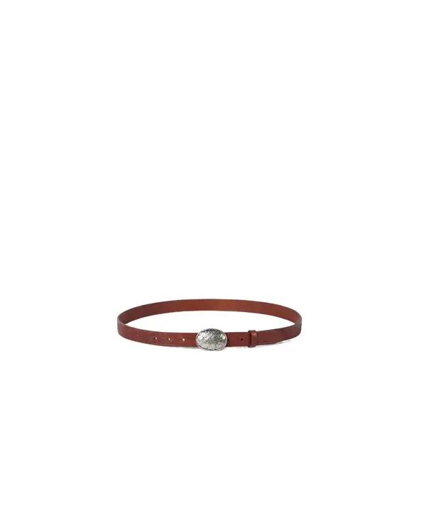 Brunello Cucinelli Leaf Motif Braided Buckle Belt - Red