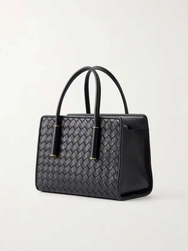 Bottega Veneta Barbara Intercciato Leather Tote Bag