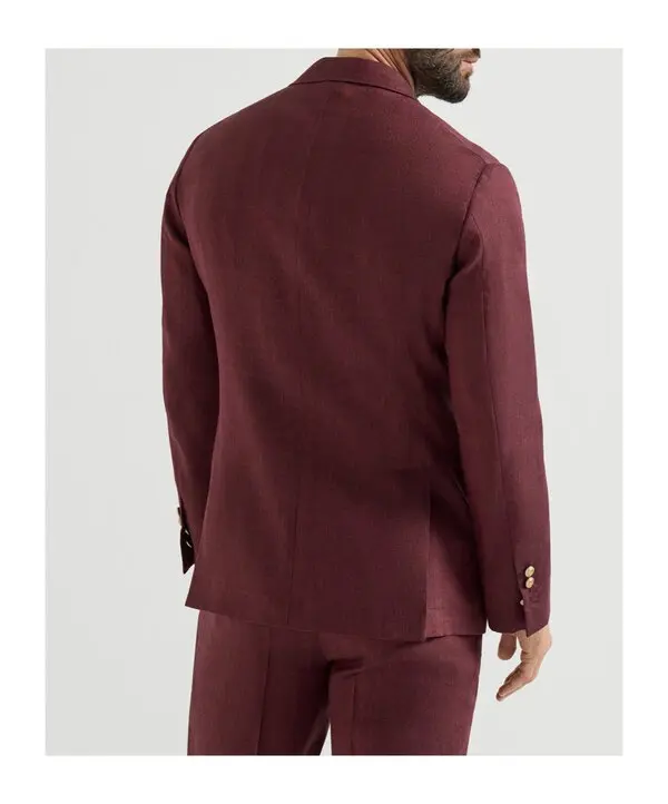 Brunello Cucinelli Chevron Peak-lapels Blazer