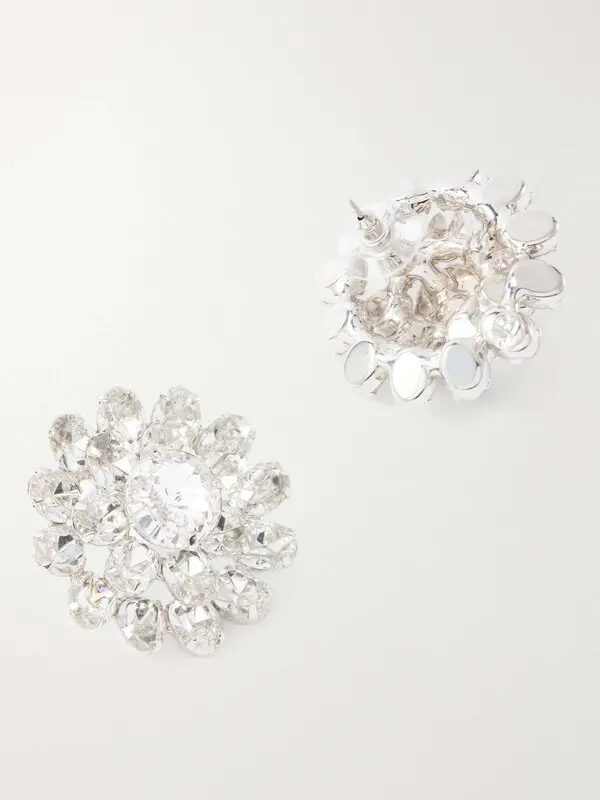 JENNIFER BEHR Neve Crystal-embellished -tone Earrings