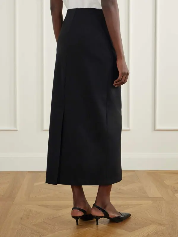 Loulou De Saison Samos Wool-blend Midi Skirt