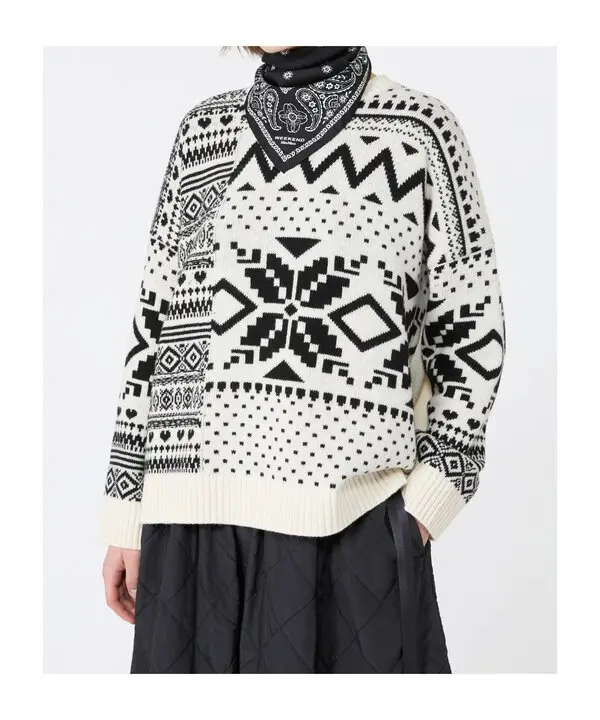 Max Mara Oose Jumper In Wool Jacquard