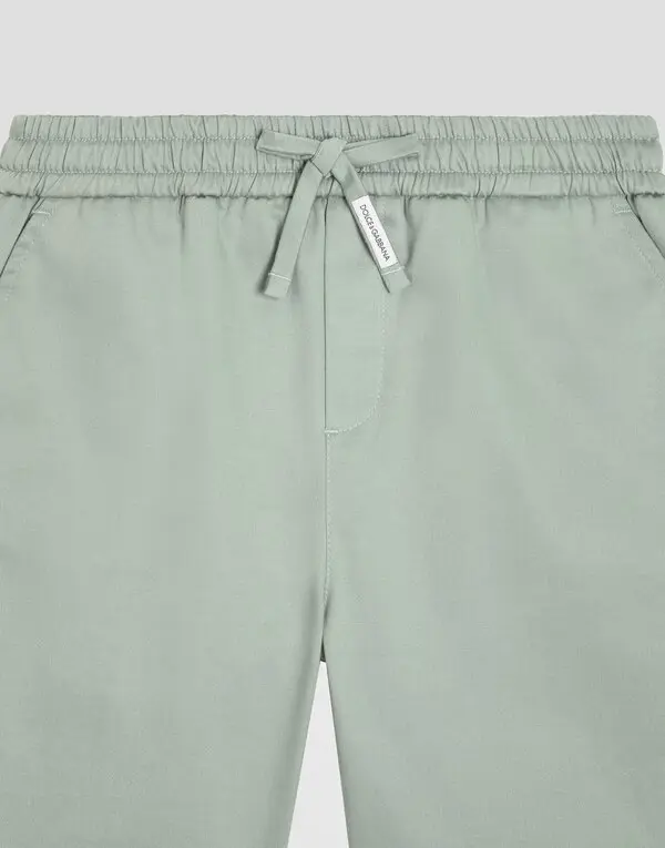 Dolce & Gabbana Cotton Sateen Bermuda Shorts