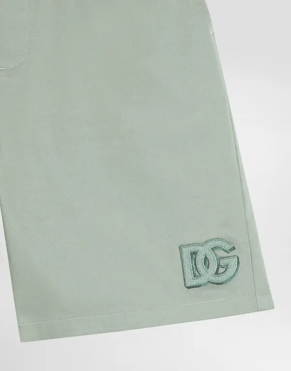 Dolce & Gabbana Cotton Sateen Bermuda Shorts