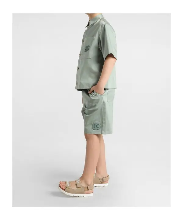 Dolce & Gabbana Cotton Sateen Bermuda Shorts