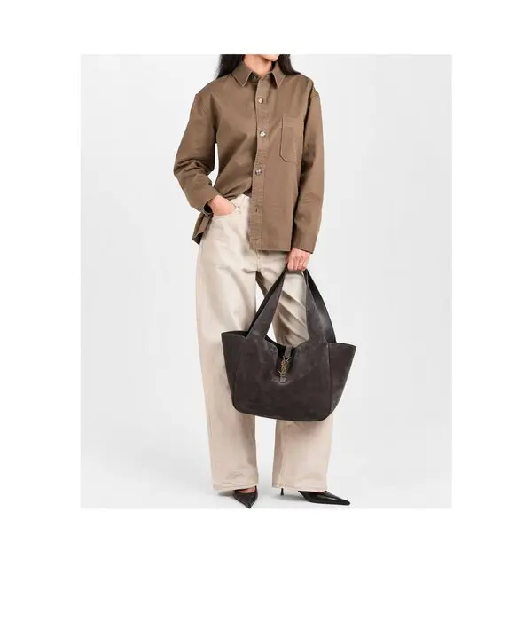 Saint Laurent Suede Shoulder Bag