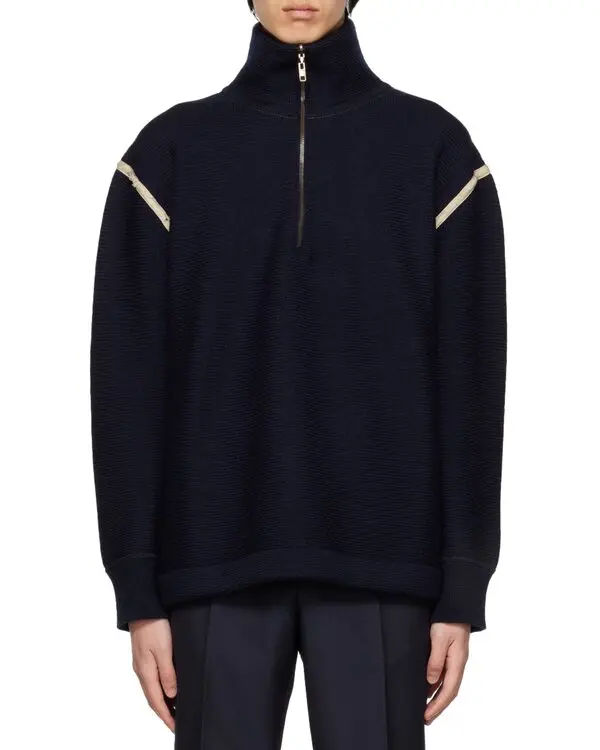 MAISON MARGIELA Turtleneck Elbow Patched Sweater