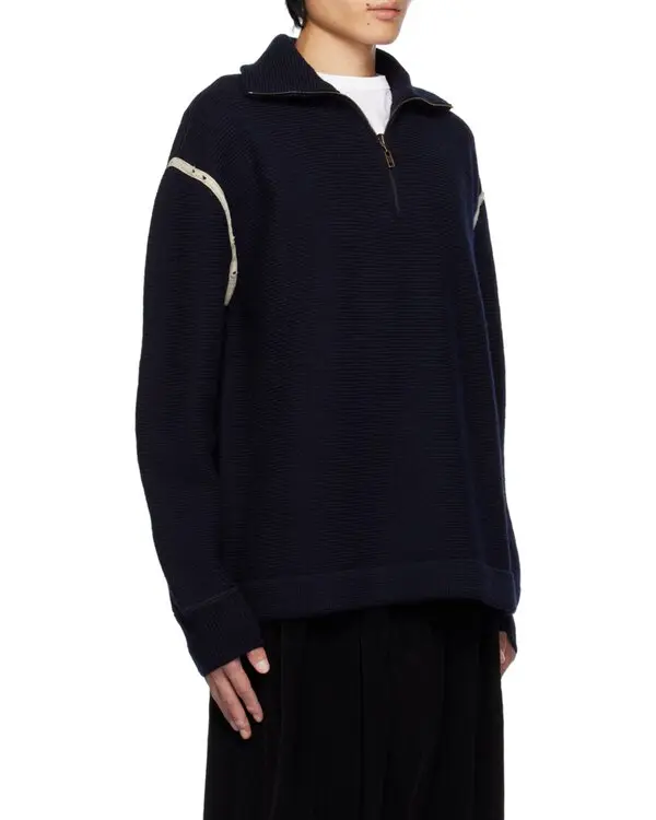 MAISON MARGIELA Turtleneck Elbow Patched Sweater