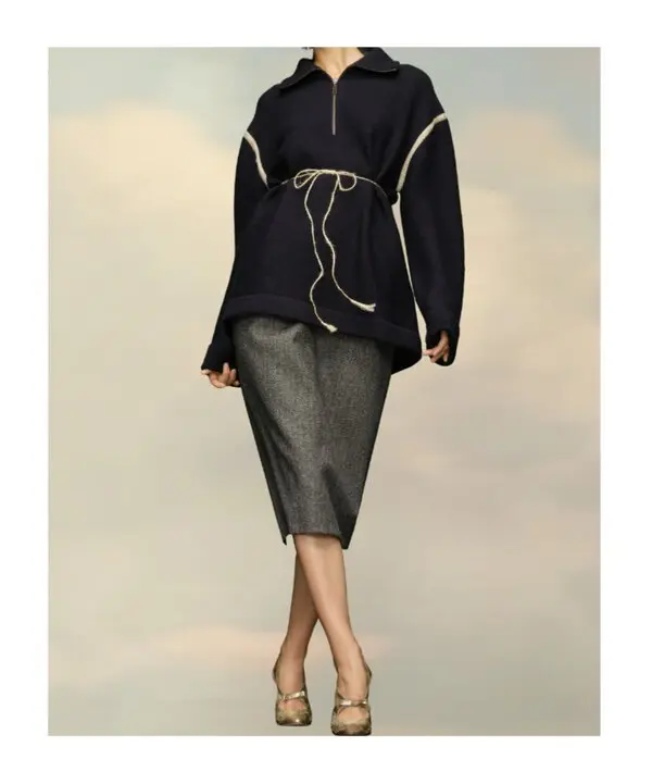 MAISON MARGIELA Turtleneck Elbow Patched Sweater