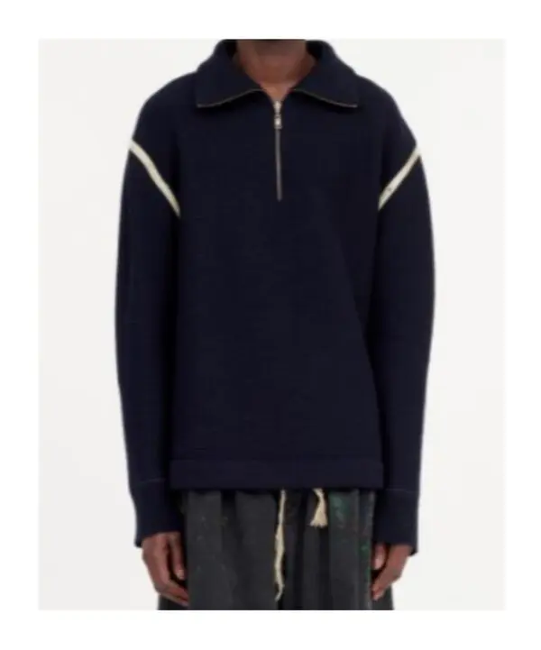 MAISON MARGIELA Turtleneck Elbow Patched Sweater