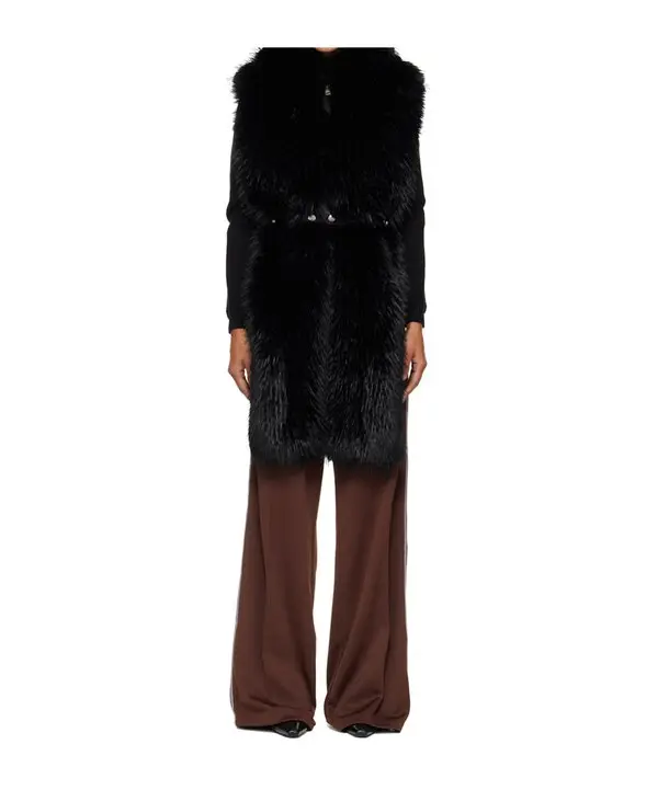 Moncler Faux Fur Hooded Gilet