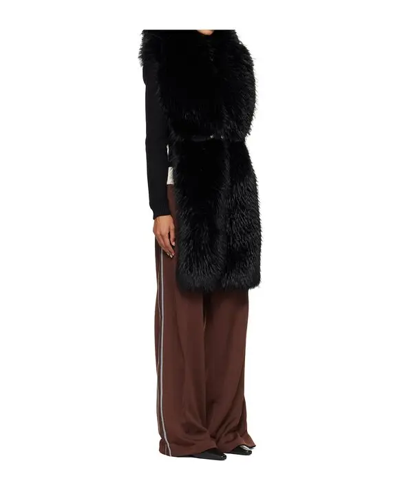 Moncler Faux Fur Hooded Gilet