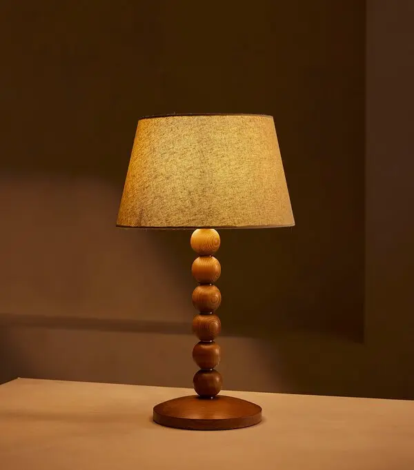 SOHO HOME Wood Bead Table Lamp