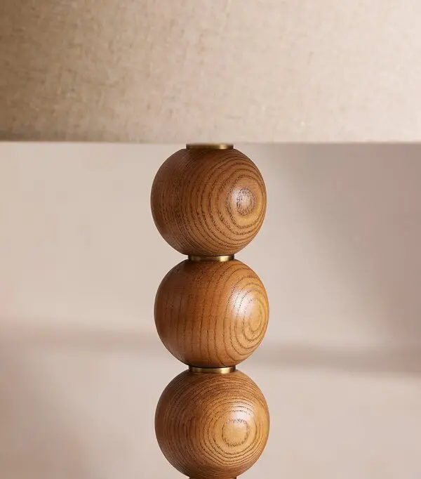 SOHO HOME Wood Bead Table Lamp