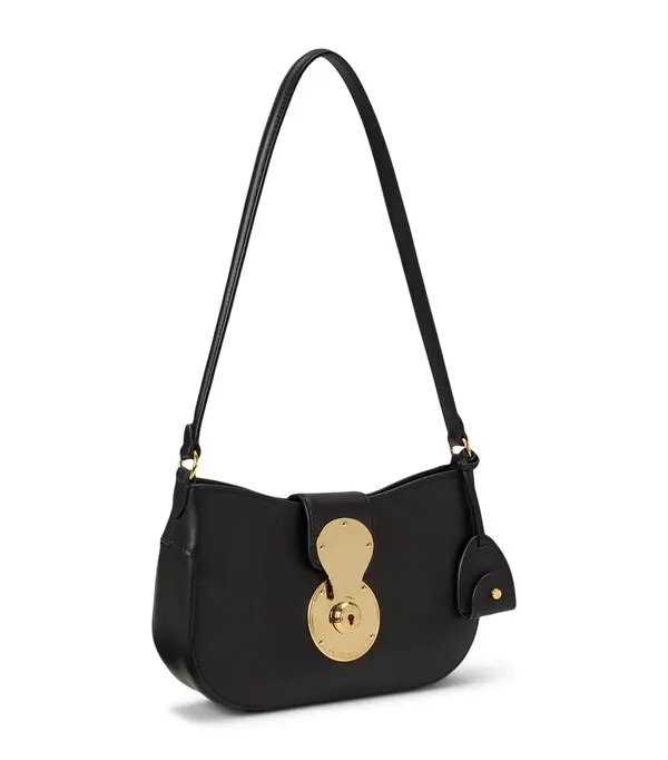 Ralph Lauren Small Calfskin Ricky Shoulder Bag - Black