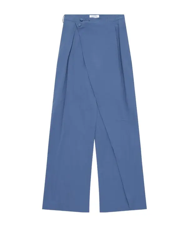 KIKO KOSTADINOV Wrap-style Casual Trousers - Blue