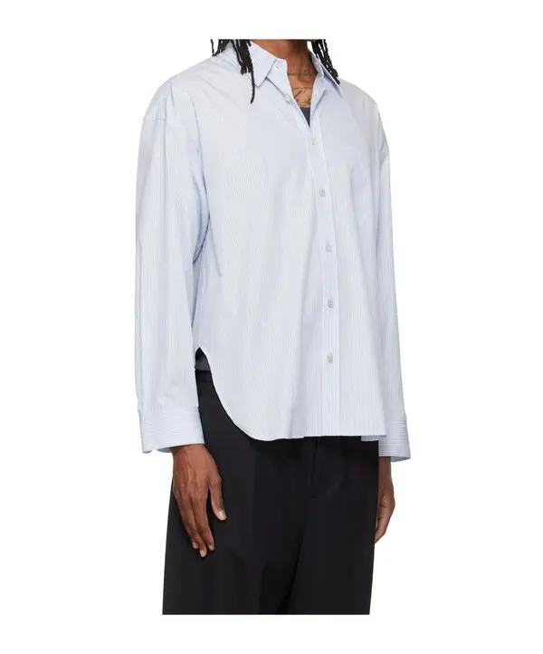 WOOYOUNGMI Vertical-stripe Chest-pocket Shirt