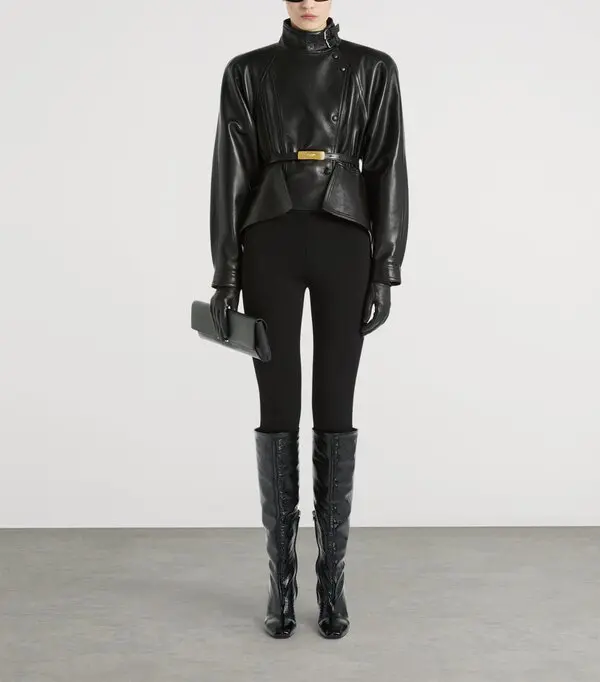 Balmain Lambskin Leather Jacket
