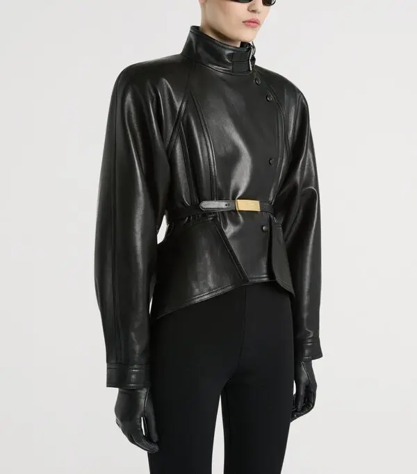 Balmain Lambskin Leather Jacket