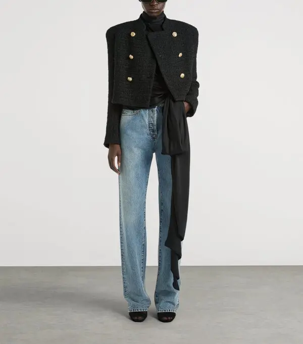 Balmain Tweed Officer Jacket