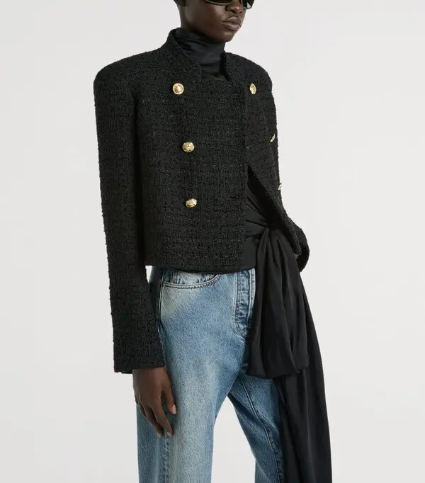 Balmain Tweed Officer Jacket