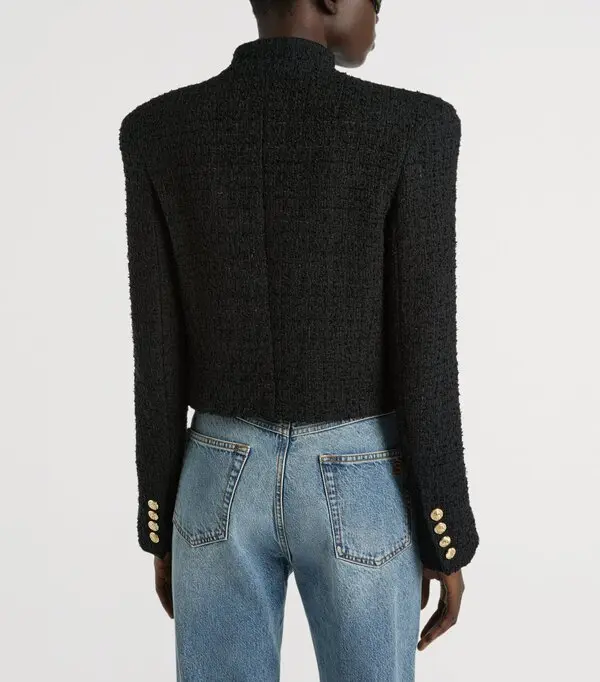 Balmain Tweed Officer Jacket