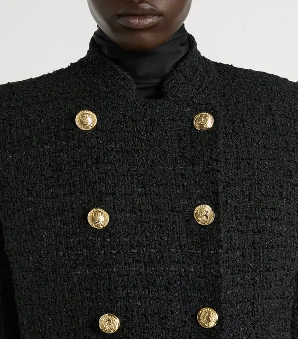 Balmain Tweed Officer Jacket