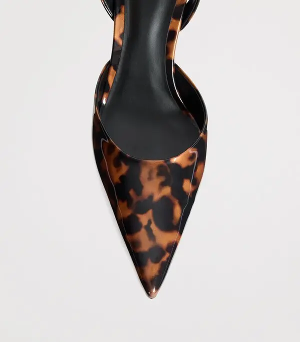 Balmain Tortoiseshell Effect Leather Print Pumps
