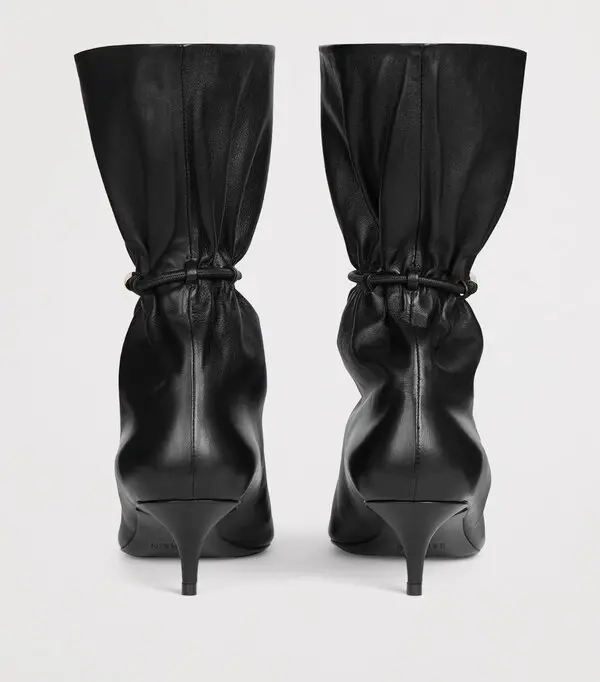 Balmain Lambskin Sphynx Ankle Boots