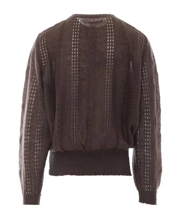 MAGLIANO Floral Embroidery Knit Top