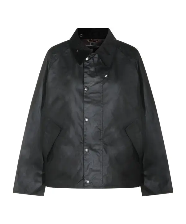 Barbour Short Waxcoated Utility Jacket - Black