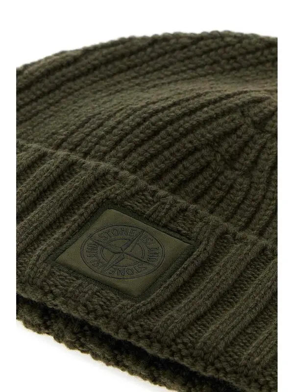 Stone Island Ribbed Knit Hat