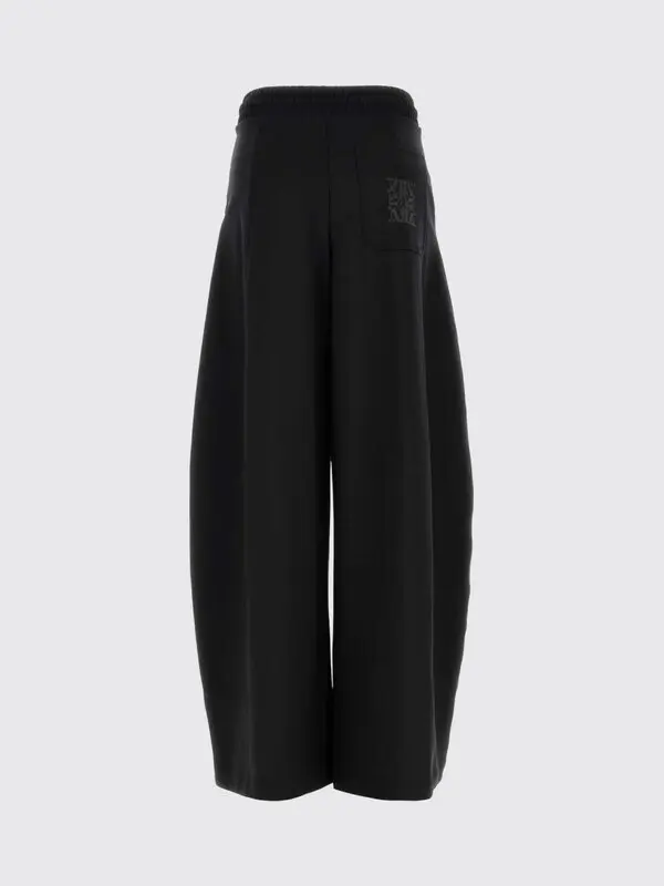 Max Mara Wide-leg Drawstring Track Pants With Tonal Logo