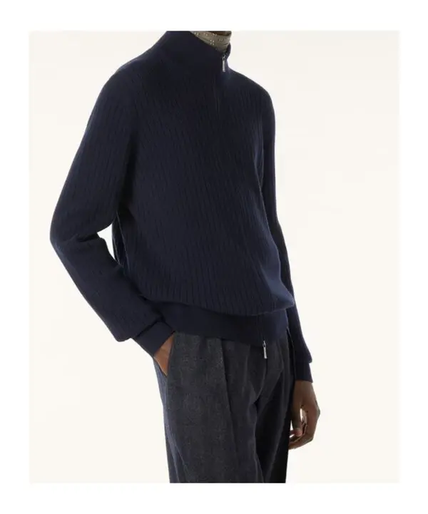 Loro Piana Lexington Bomber Sweater