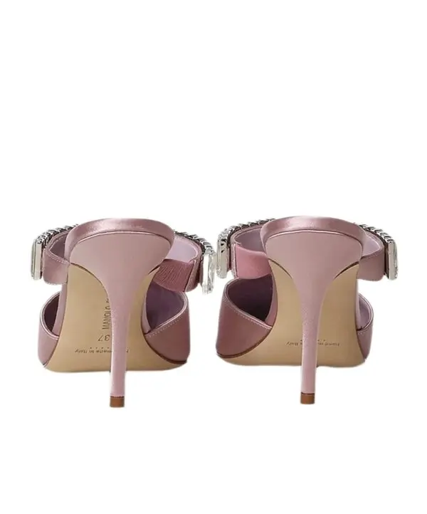 Manolo Blahnik Embellished Pointed-toe Mules