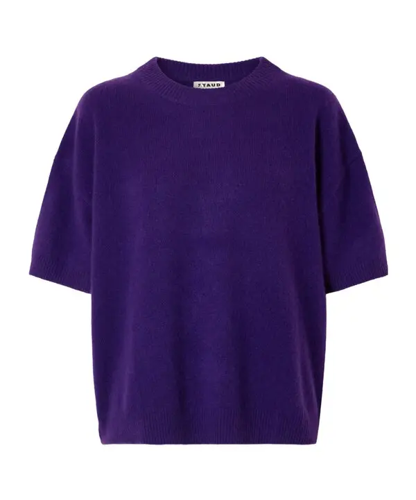 Staud Solid Color Cashmere Sweater - Blue