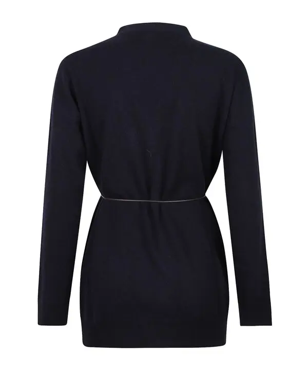Peserico Long-sleeved Belted Cardigan