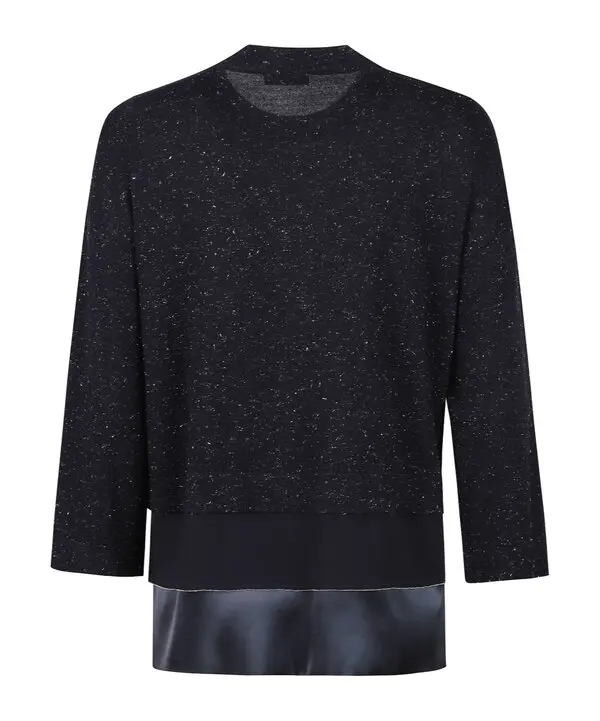 Peserico Long-sleeved Panelled Jumper