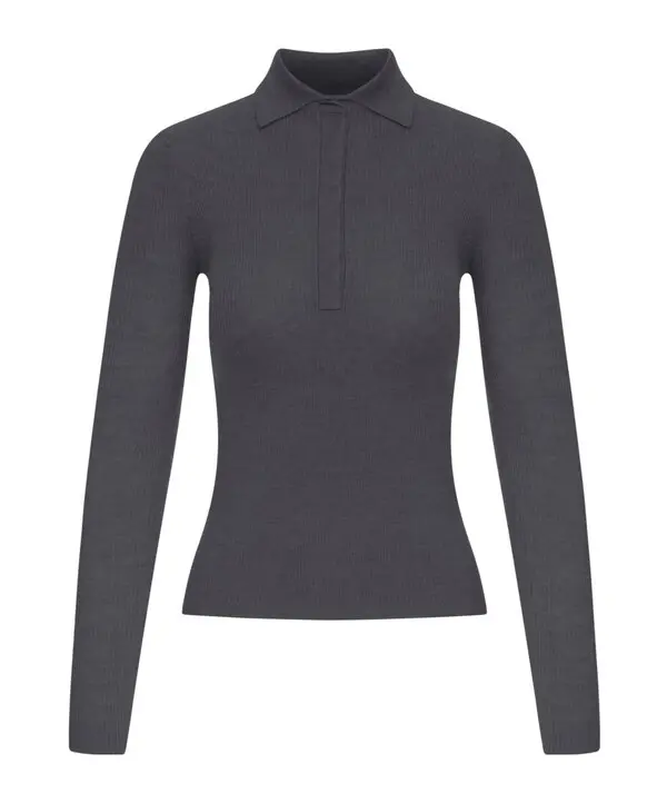 Max Mara Long-sleeve Knit Top - Black