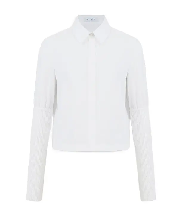 Alaïa Long-sleeved Shirt - White