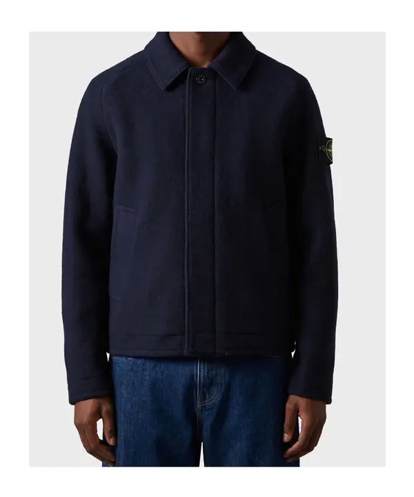 Stone Island Long-sleeved Button-down Jacket