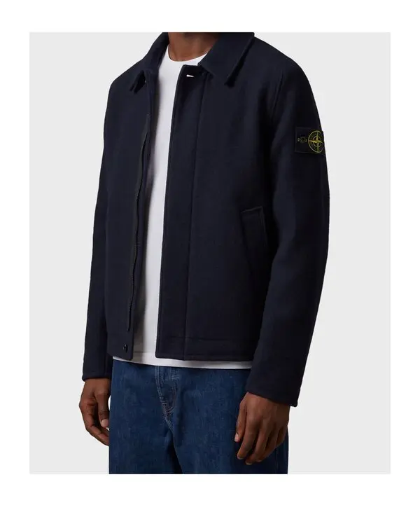 Stone Island Long-sleeved Button-down Jacket