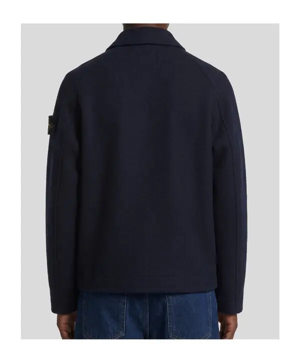 Stone Island Long-sleeved Button-down Jacket