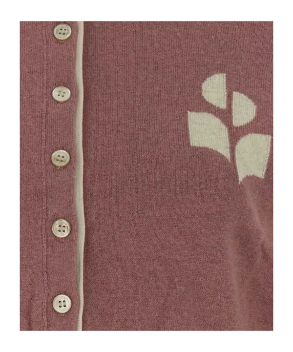 Isabel Marant Étoile Round Neck Cropped Cardigan With Jacquard Pattern