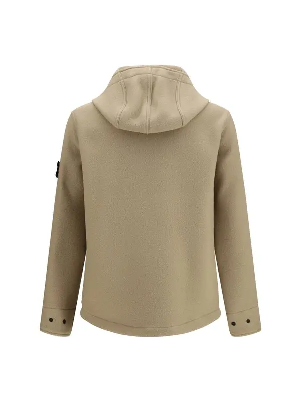 Stone Island Hooded Toggle Fastening Jacket