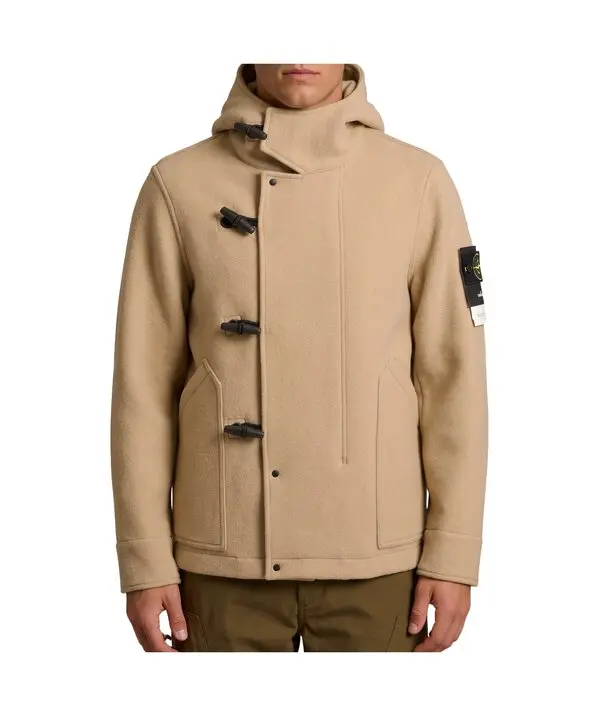 Stone Island Hooded Toggle Fastening Jacket
