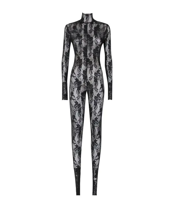 Norma Kamali Tuta High-neck Catsuit - Black
