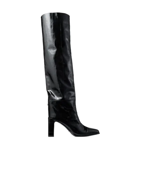 JIMMY CHOO Caly Over-the-knee 85mm Block Heel Boots - Black